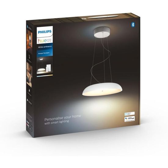 Philips Hue White Ambiance AMAZE Suspension Blanc - Cdiscount Maison