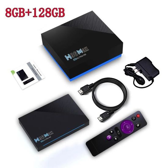 YAZON-Décodeur TV H96 Max,RK3566,Android 11,RK3566,DDR4,RAM 8 Go,USB 3.0,2023G,5G,Touriste Wifi ...