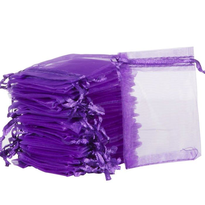 Sachet en organza - Carehabi - Organzasäckchen - Violet - 10 x 15 cm ...