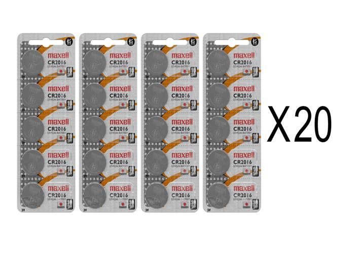 20 x Piles boutons Lithium CR2016 MAXELL - Cdiscount Bricolage