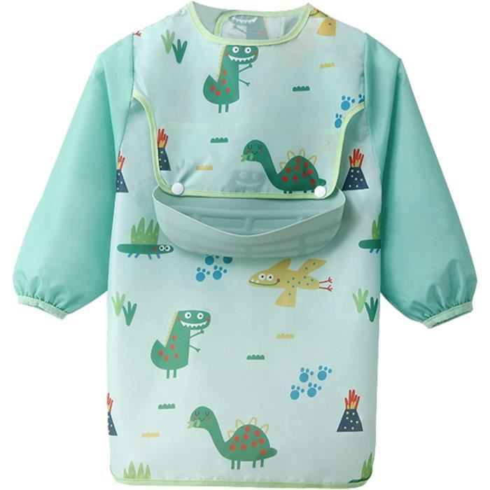 Bavoir Manches Longue Pour Bébé Enfant En Bas Age Imperméable Bavette ...
