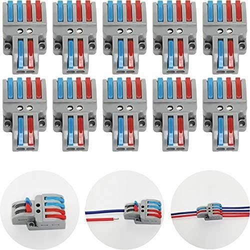 Bornier Electrique, 10 Pcs Connecteur Electrique Avec Levier De ...