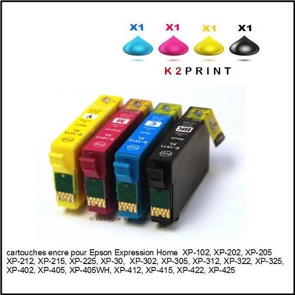 Cartouche encre epson XP-315, XP-322, XP-325, XP-402, XP-405, XP-405WH ...