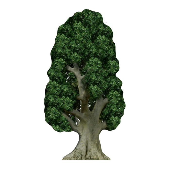 Figurine en carton - Arbre - 179 cm - Vert - Repositionnable - Design ...