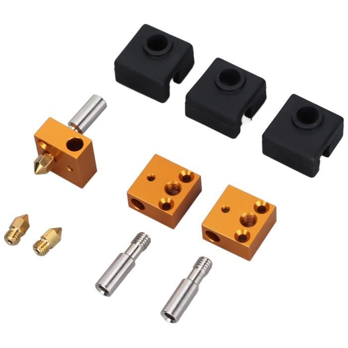 Cuque hotend d'imprimante 3D Manchons d'isolation en silicone Blocs chauffants en aluminium Kits ...