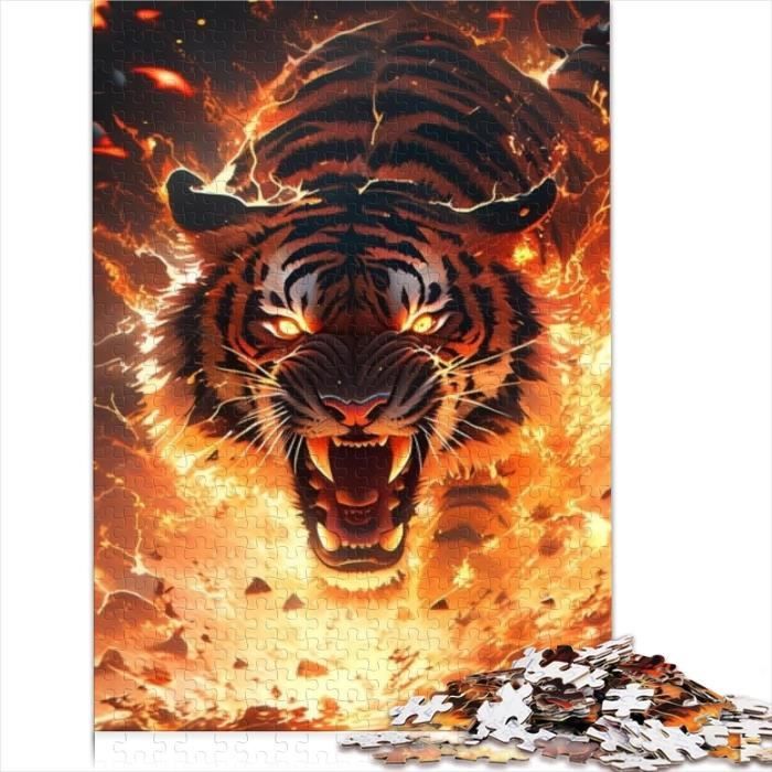 Puzzle 1000 Pièces Pour Adultes Collection The Savage Tiger Puzzle En ...