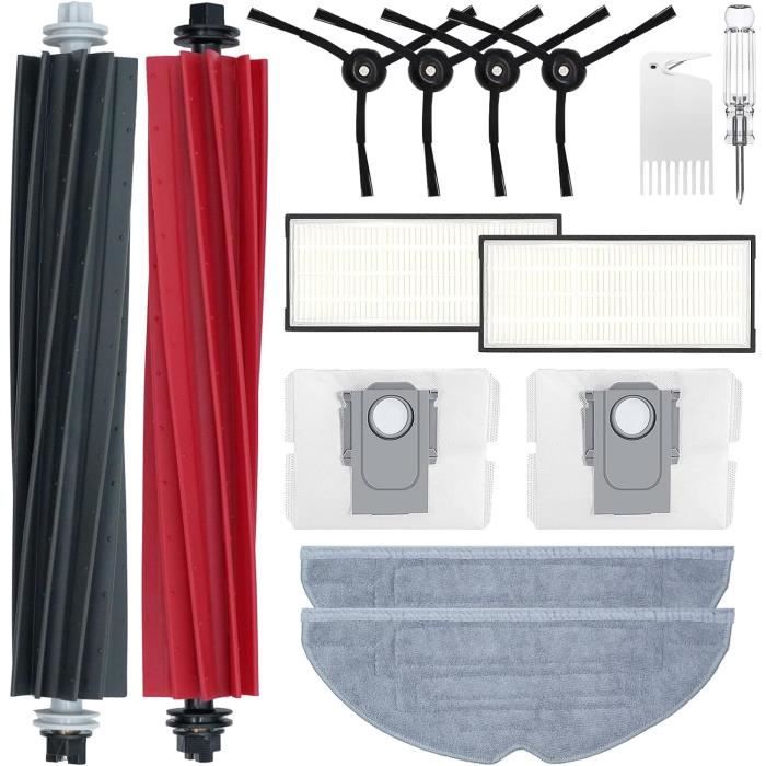 Accessoires Pour Aspirateur Robot Roborock S8 Pro Ultra - Système De Double Brosse Principale ...