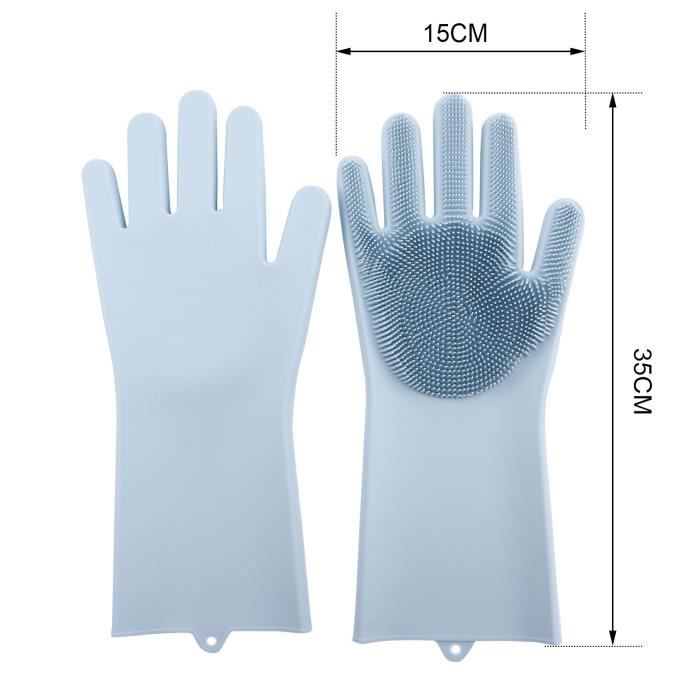 Paire Gants Magique multi-fonction avec Brosse Nettoyage cuisie anti ...