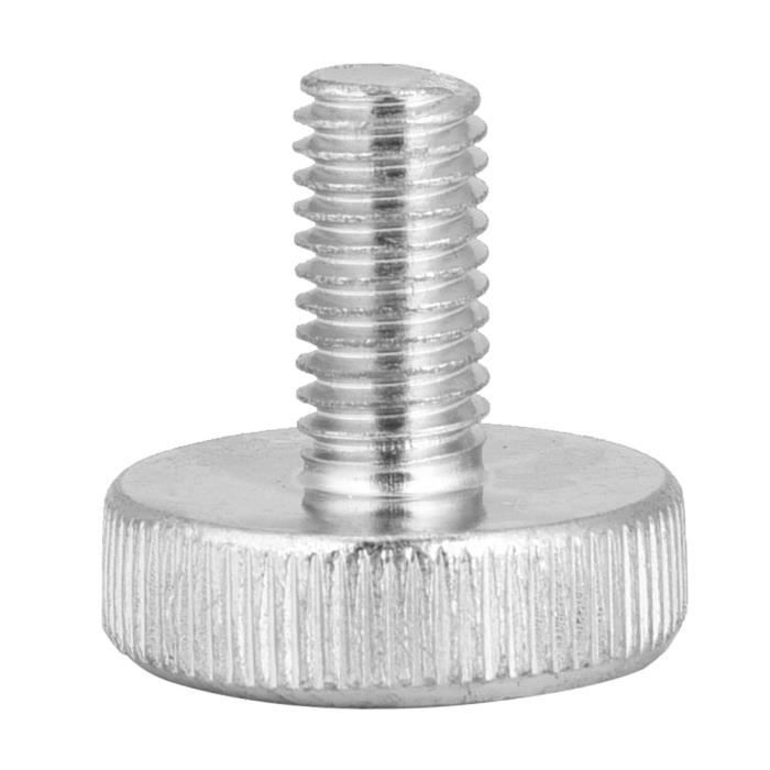 SURENHAP vis à tête moletée 10 boulons à tête plate moletée en acier au ...