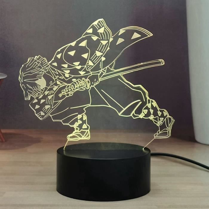 Agatsuma Zenitsu Manga Lampe 3D, Nezuko Anime Chambre Lampe De Chevet ...