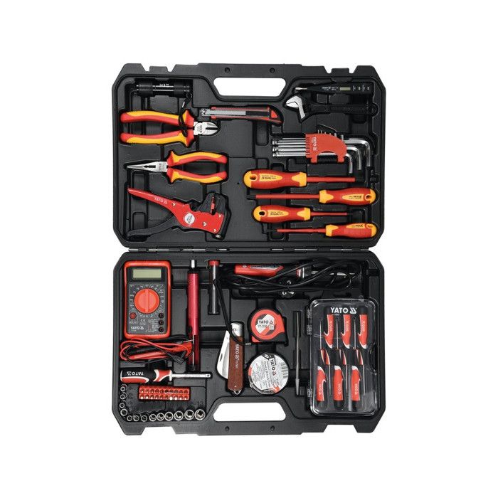 Caisse à outils électricien Yato YT-39009 68 pièces noir - Cdiscount Jardin