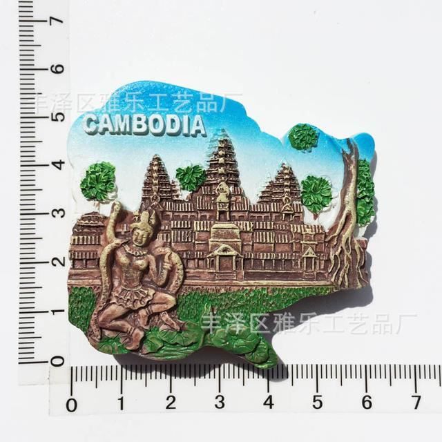 MAGNETS,Map Angkor Wat--Aimants magnétiques pour réfrigérateur ...