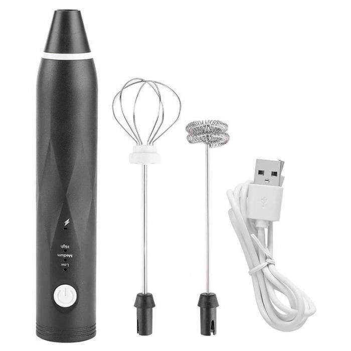 Le noir Café au lait et rechargeable batteur électrique à main batteur ...