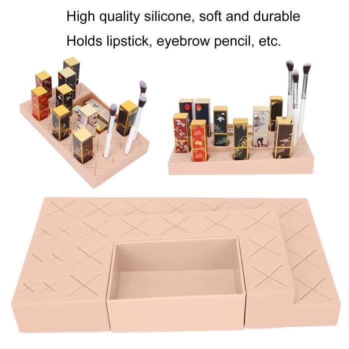 LEF support en silicone pour maquillage cosmétique 25 fentes ...