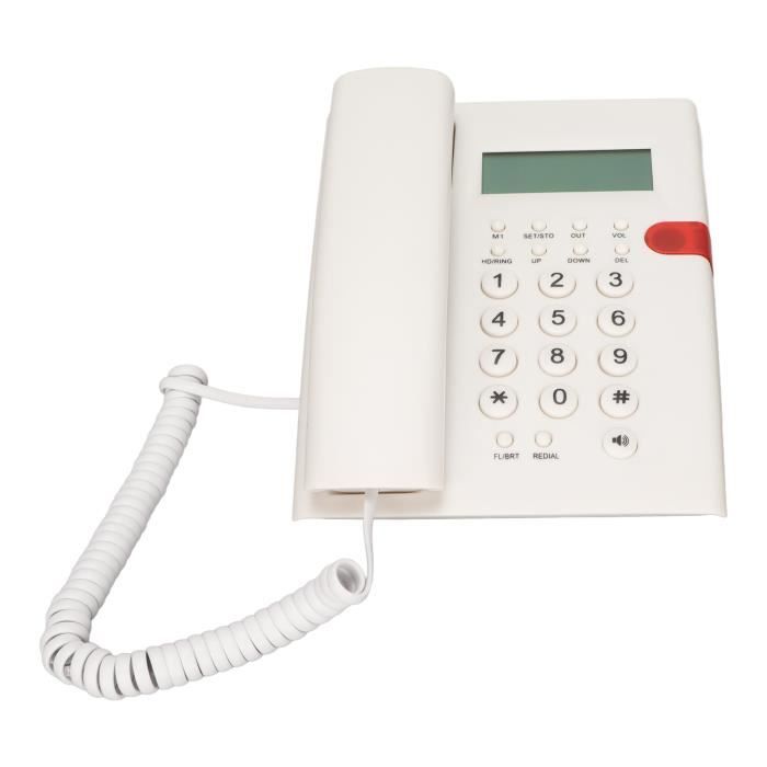 Téléphone De Bureau K010A-1 Téléphone Filaire De Bureau Téléphone Fixe Professionnel Pour Bureau ...