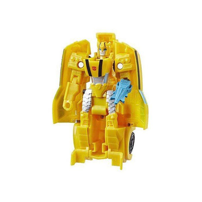 Coffret Transformers Cyberverse Bumblebee : Voiture Jaune String Shot ...