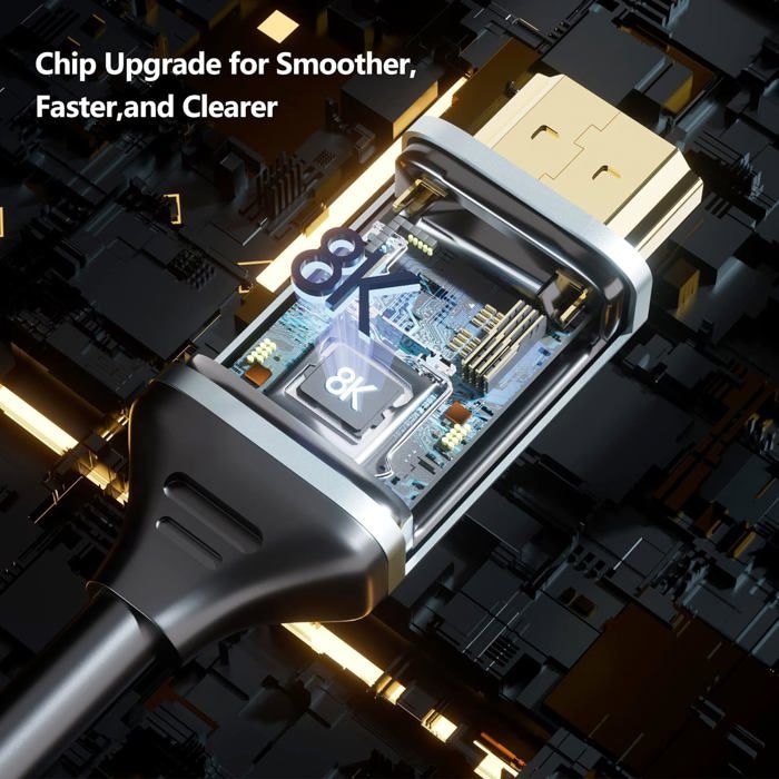 8K Cble HDMI vers Displayport aliment par USB pour Xbox Series X PS4 ...