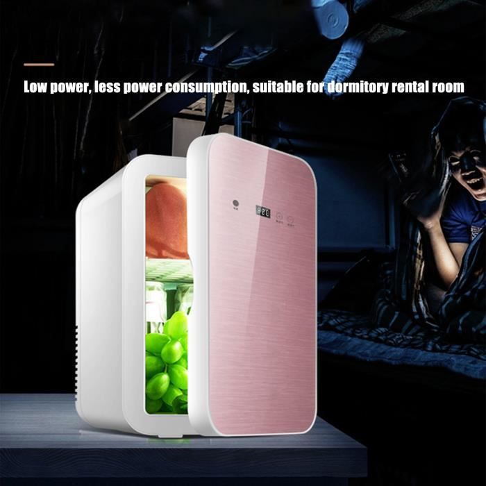 Mini-réfrigérateur - QIILU - Rose Gold - 8L - Portable - Affichage ...