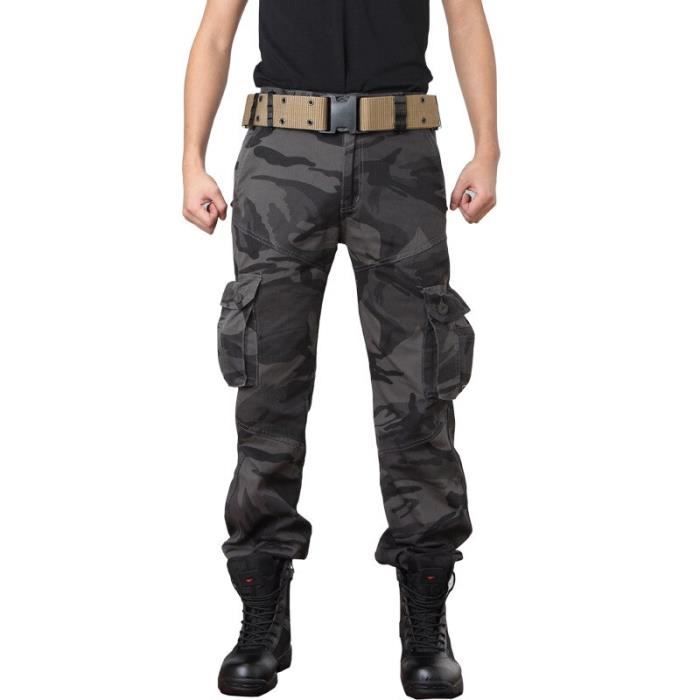 Pantalon de Camouflage - Camo2 - Pantalon d'entraînement - Poches multiples - Couleur blanche ...