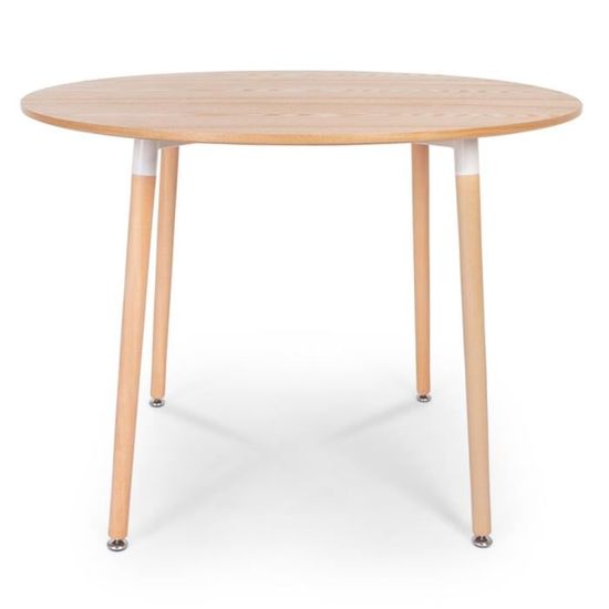 BAM-Meubel Table à Manger Pixie Ø 100 cm Bois - Cdiscount Maison