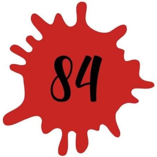 Numéro Fantaisie Personnalisable Pour Boite Aux Lettres Couleur Rouge ...