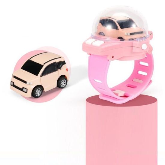 Mini voiture télécommandée Nouveauté montre télécommande voiture jouet montre USB charge ...