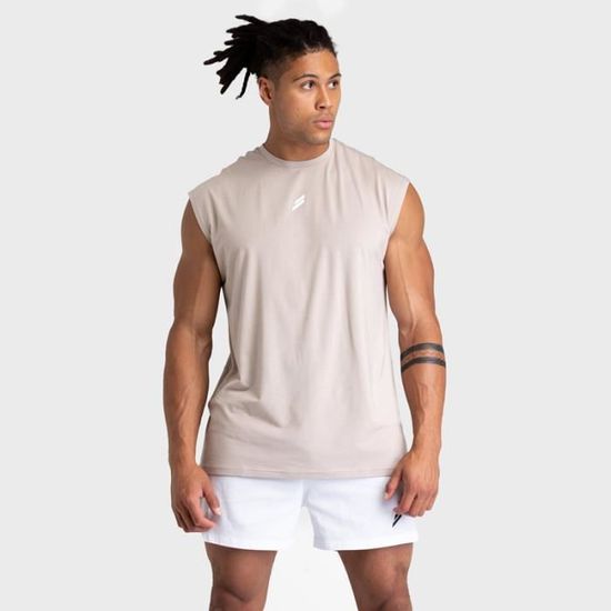 Débardeur de sport Homme en Coton Musculation Sans manche Séchage ...