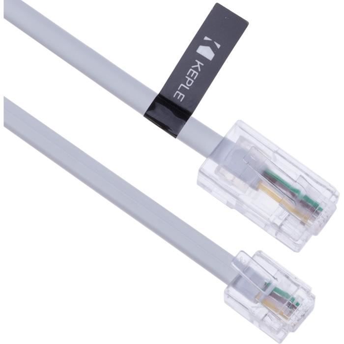 10m RJ11 à RJ45 Câble Ethernet Modem Data Téléphone ADSL Patch Lead ...