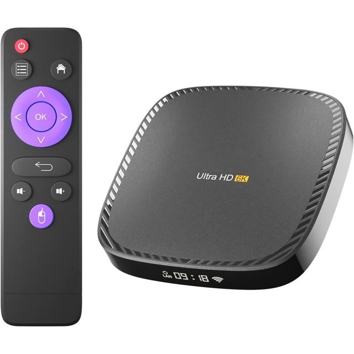 Android TV Box, Smart TV Box 4GB RAM 164GB ROM, Boitier TV Support 8K ...