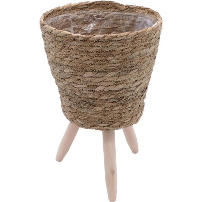 Support De Fleurs En Paille Avec Film Intérieur - 40 X 26 Cm - Support ...