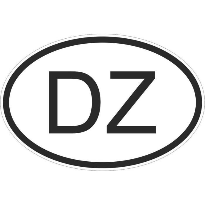 Autocollant sticker code pays voiture algerie - Cdiscount Auto