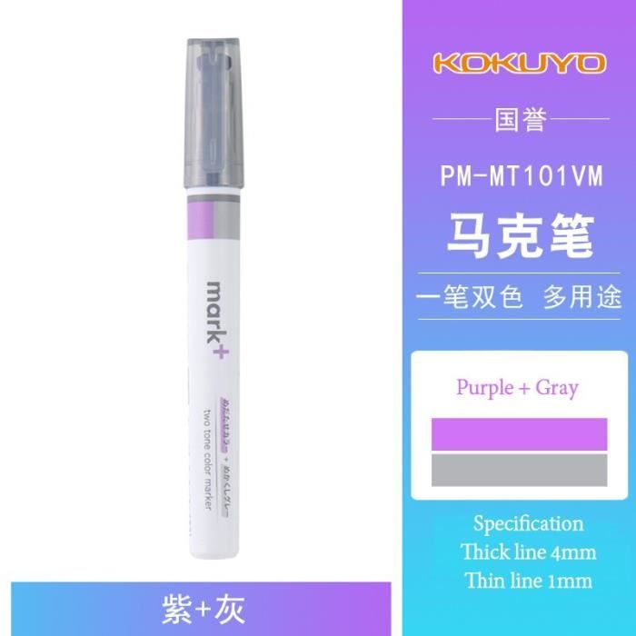 Stylo fluorescent KOKUYO coccinelle bicolore, 1 pièce, stylo marqueur ...