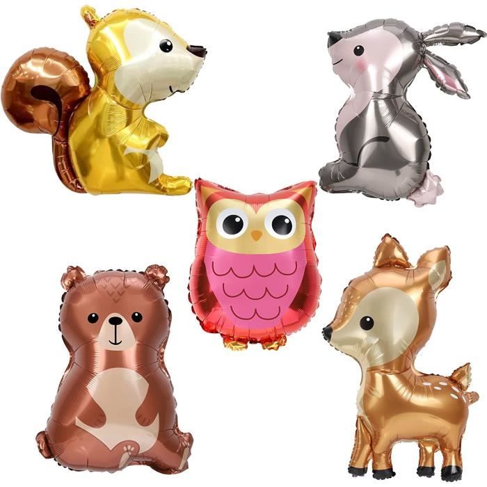 [I2852]Ballon Animaux Jungle, 5 Pieces Ballon Animaux Helium Pour ...