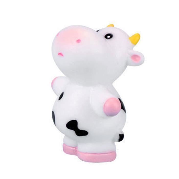 STATUE - STATUETTE Figurine de vache Écologique Accrocheur Résine Miniature Vache Craft Craft ...