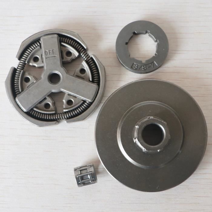 Tronçonneuse thermique,Tambour d'embrayage,embrayage,pignon,jante ...