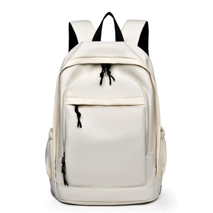 Sac à dos - AUTREMENT - Grande capacité - Couleur unie - Décontracté - Mixte Blanc - Cdiscount ...
