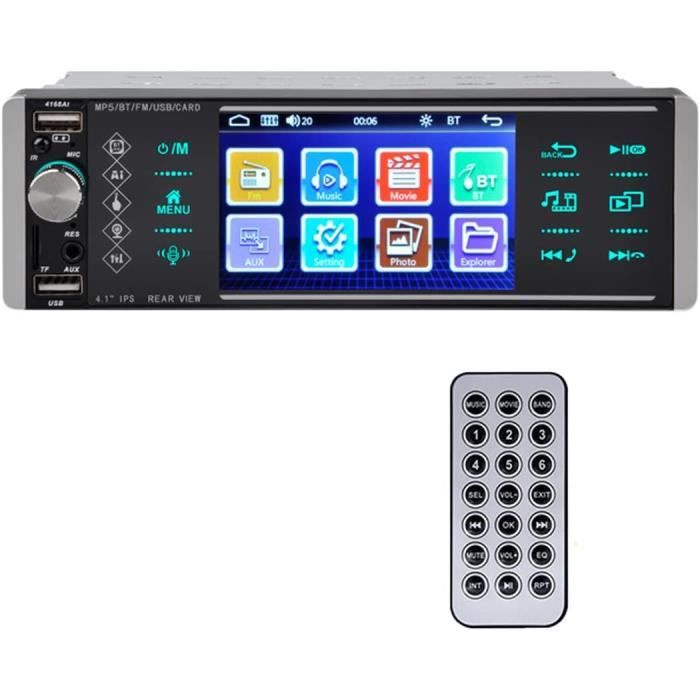 Autoradio Bluetooth Mains Libres 4,0 Pouces 1 Din Smart Voice Car Mp5 ...