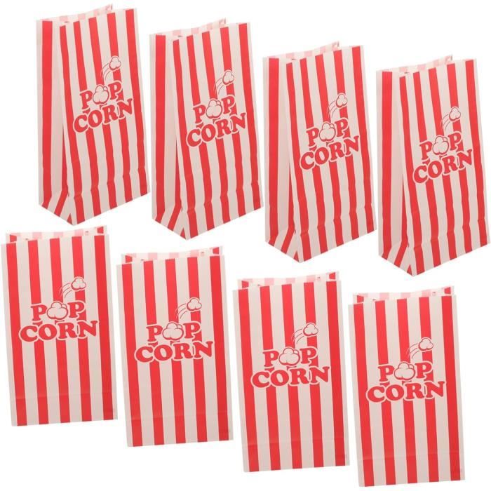 50 Pièces Sac Pop-Corn Paquets De Pop-Corn Sac À Collation Sacs D ...