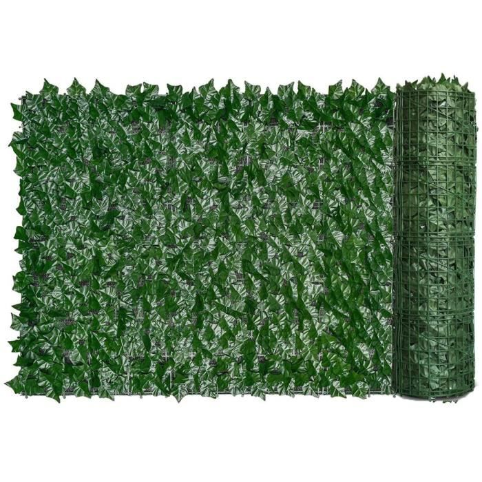 Haie Artificielle Feuille Verte Lierre Clôture Écran Plante Mur Faux ...