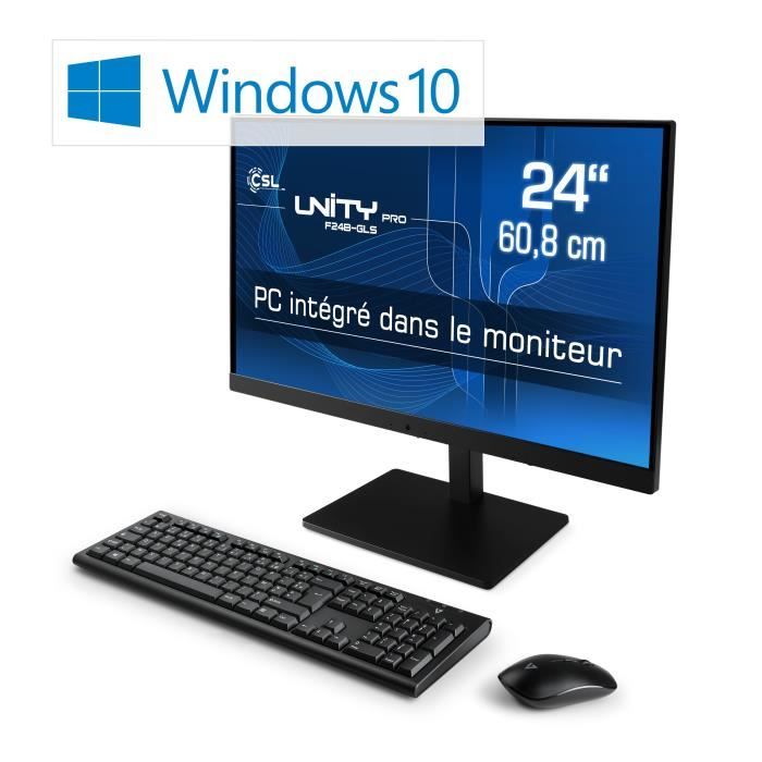 PC tout-en-un CSL Unity Pro F24B-GLS - 1000 Go - 8 Go RAM - Win 10 ...