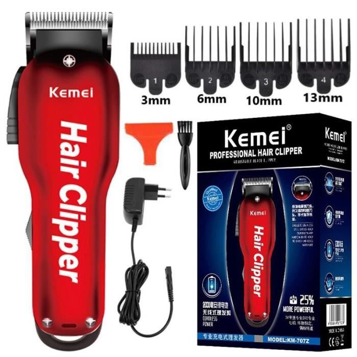 Tondeuse à cheveux électrique professionnelle sans fil outil puissant ...