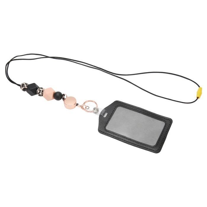 COC-7542325054472-Porte-Badge en Silicone avec Cordon Rétractable ...