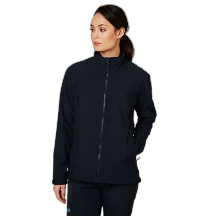 Veste femme Helly Hansen Paramount Softshell - Bleu Navy - Manches ...