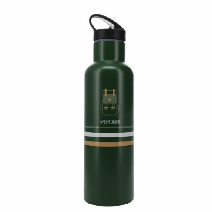 Gourde nomade bouchon sport pour lui Aventurier Kiub - vert - 590 ml ...