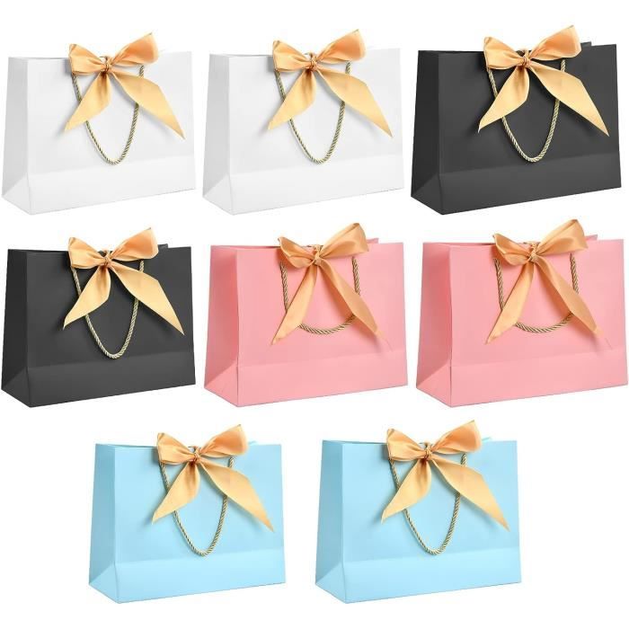 Pinsheng 8 Pièces Sac Cadeau Multicolore Sacs de fête en papier, sacs ...