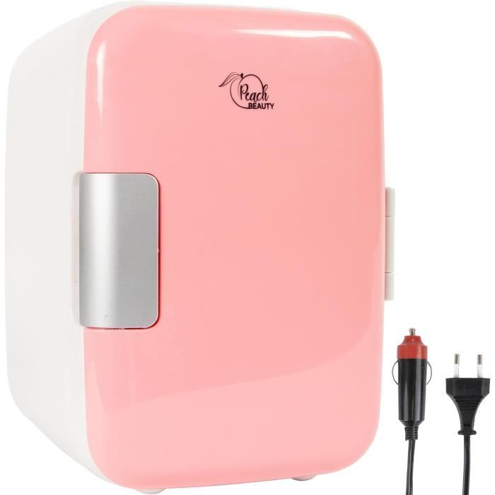 Peach Beauty Mini réfrigérateur cosmétique 4 l Skincare Fridge avec ...