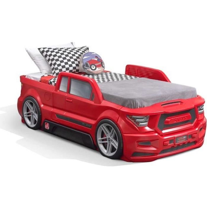 Step2 Turbocharged Lit Enfant Voiture pour Garçons en rouge | Lit avec ...
