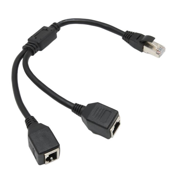 TMISHION Adaptateur répartiteur RJ45 Rallonge de câble adaptateur ...