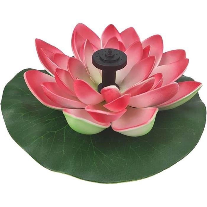 Pompe Solaire,Extérieur Jardin Lotus Flower Fountain 2.4 W Fontaine ...