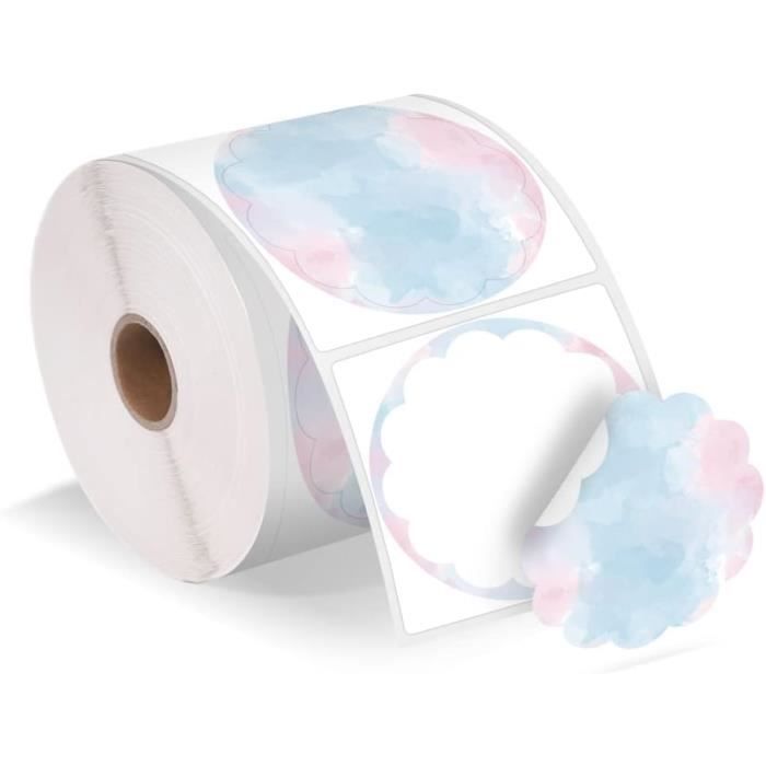 2"x2" Étiquettes Thermiques Ondulées De 5,1 Cm, Étiquette Autocollante ...